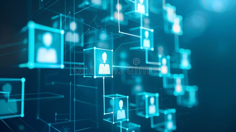 Generative AI Organization Chart with Hierarchy Structure of Teams and ...