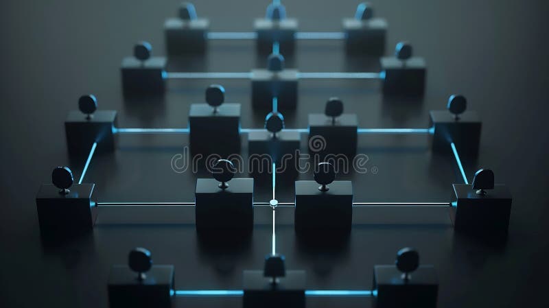 Generative AI Organization Chart Showing Hierarchy Structure of Teams ...