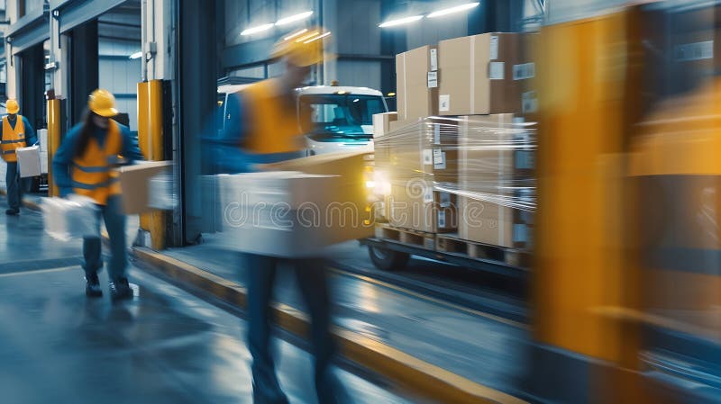 Generative AI Outside of Logistics Distributions Warehouse Diverse Team ...