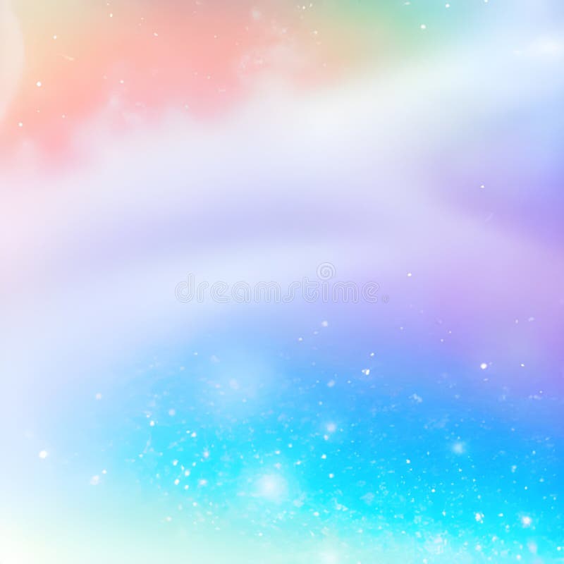 Pastel Cosmic Fantasy Background. Generative AI. Stock Illustration ...