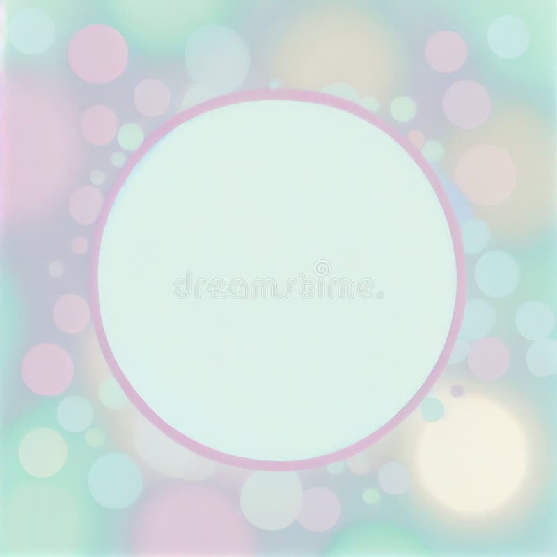 Generative AI, Pastel Dreams: Soft Bokeh Frame for a Calm Aesthetic ...