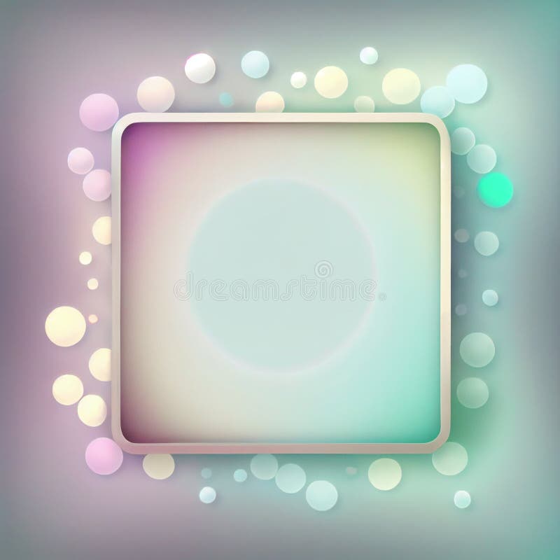 Generative AI, Pastel Dreams: Soft Bokeh Frame for a Calm Aesthetic ...