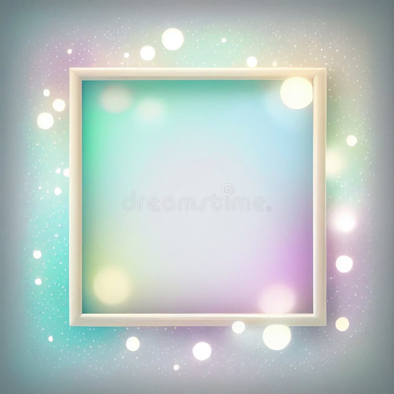 Generative AI, Pastel Dreams: Soft Bokeh Frame for a Calm Aesthetic ...