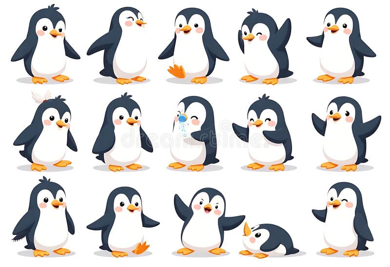Generative AI Penguin Poses: a Collection of Playful Antarctic ...