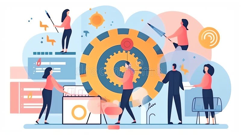 Generative AI Performance Management Concept- Stock Illustration ... Generative AI Performance Management Concept- Stock Illustration ...