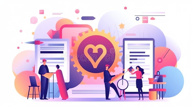 Generative AI Performance Management Concept- Stock Illustration ...