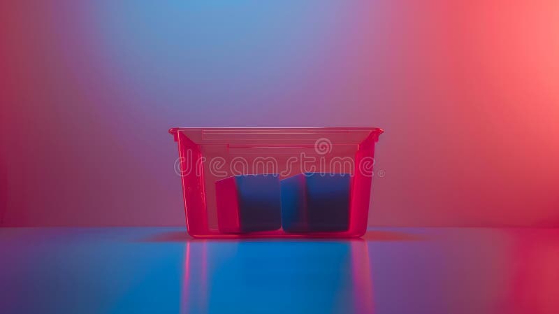 Generative AI Plastic Box Business Concept. Stock Illustration ...