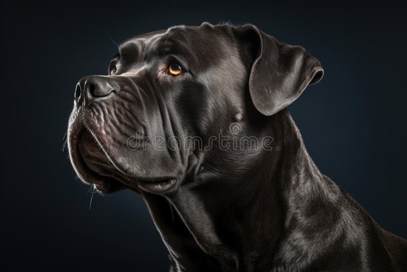 Generative AI. Portrait of Beautiful Cane Corso Dog Stock Illustration ...