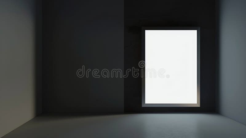 Generative AI Poster Frame Mockup Business Concept. Stock Image - Image ...