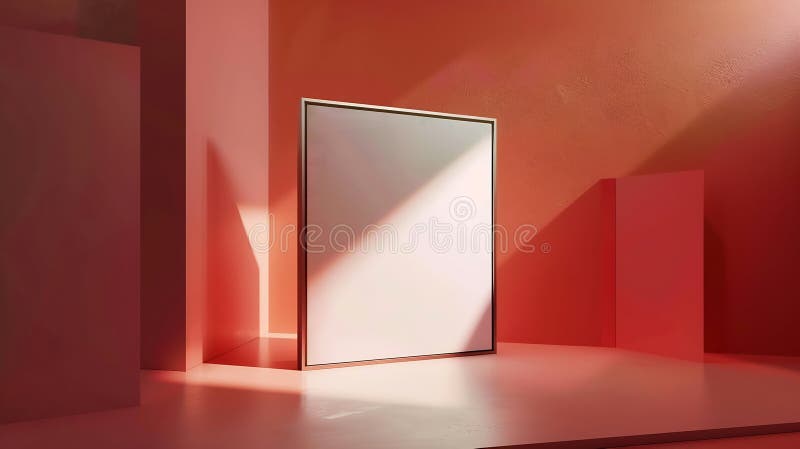 Generative AI Poster Frame Mockup Business Concept. Stock Photo - Image ...