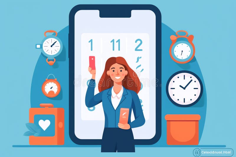 Generative AI Procrastination- Stock Illustration - Illustration of ...