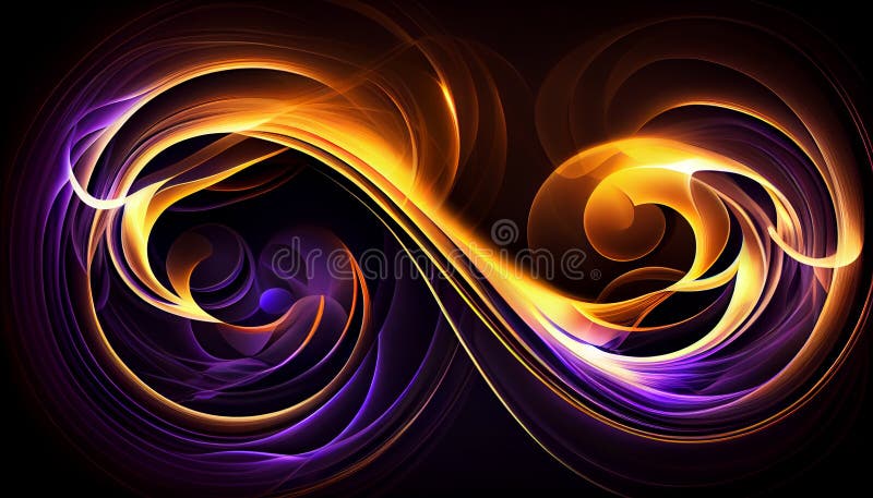 Generative AI, Radiant Rhythm: Abstract Background in Two Bright Colors ...