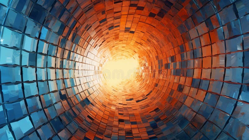 Generative AI, Reflective Illusions Stock Illustration - Illustration ...