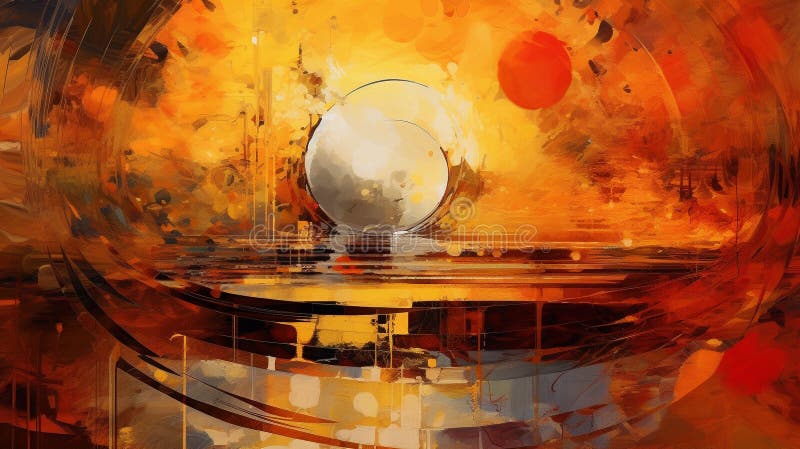 Generative AI, Reflective Illusions Stock Illustration - Illustration ...