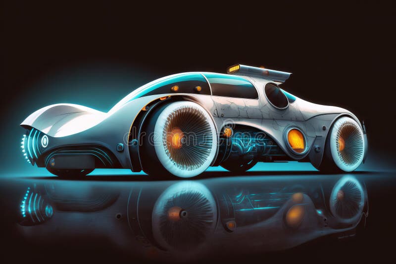 Generative AI Rendering of a Brand-less Generic Concept Race Car Stock ...