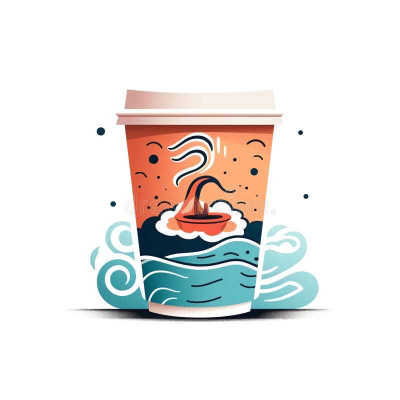 Reusable Coffee Cup Cartoon Stock Illustrations – 390 Reusable Coffee ...
