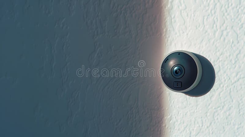 Generative AI Ring Intercom Outdoors on White Plastered Wall with Call ...