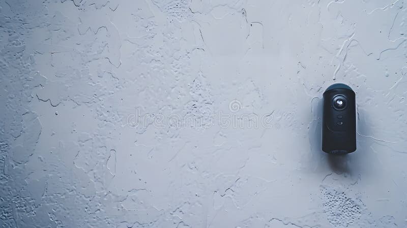 Generative AI Ring Intercom Outdoors on White Plastered Wall with Call ...