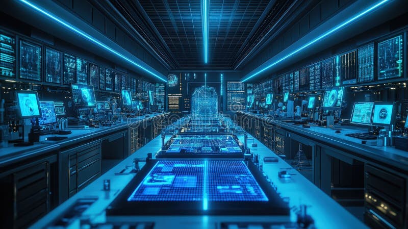 Room Filled with Multiple Computers and Monitors for Technology and ...