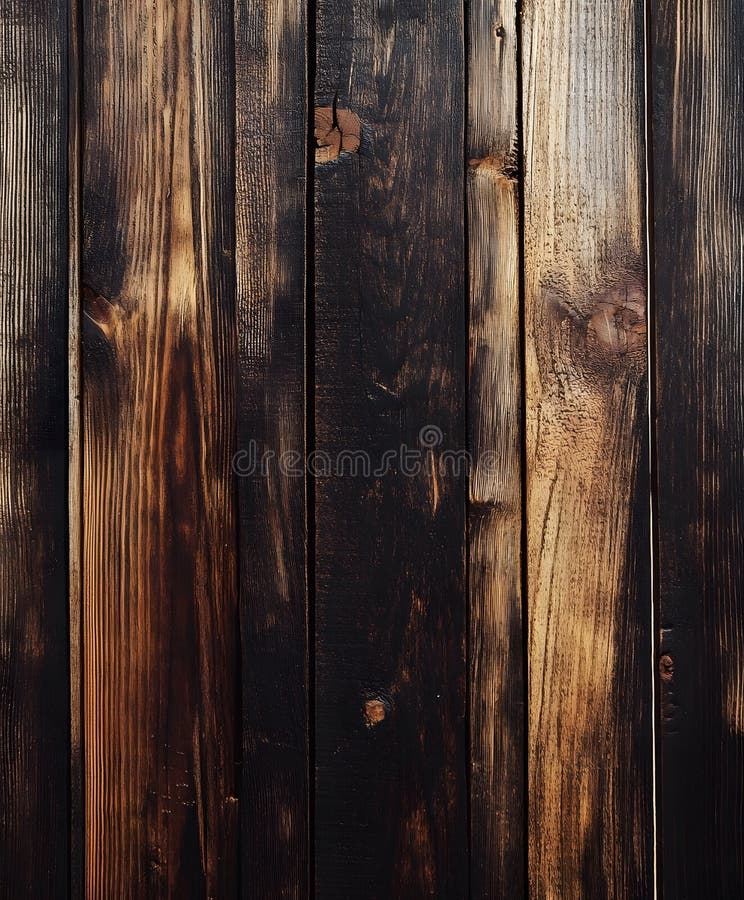 Generative AI Rustic Dark Wood Texture with Rich Grained Pattern Ideal ...