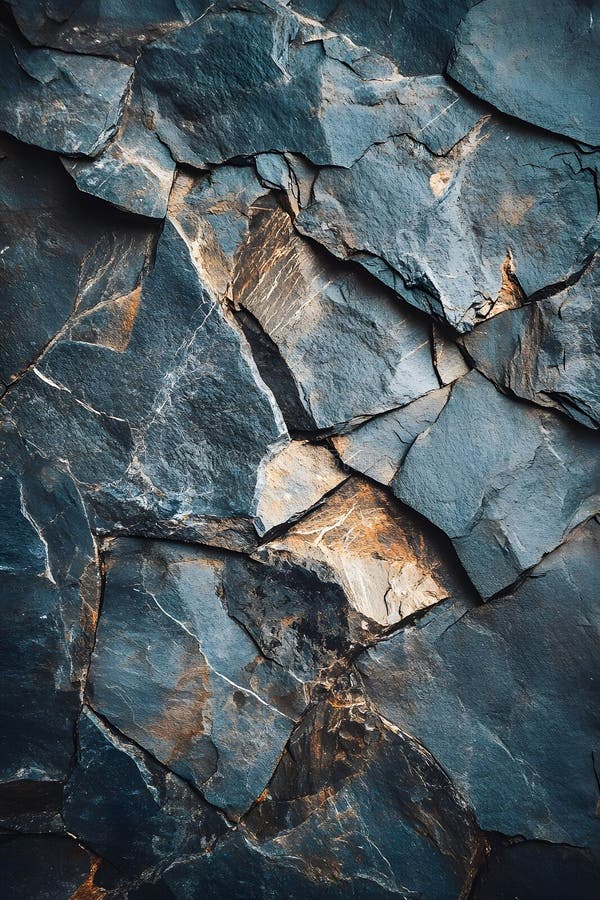 Generative AI Rustic Natural Slate Stone Wall Texture in Earthy Tones ...