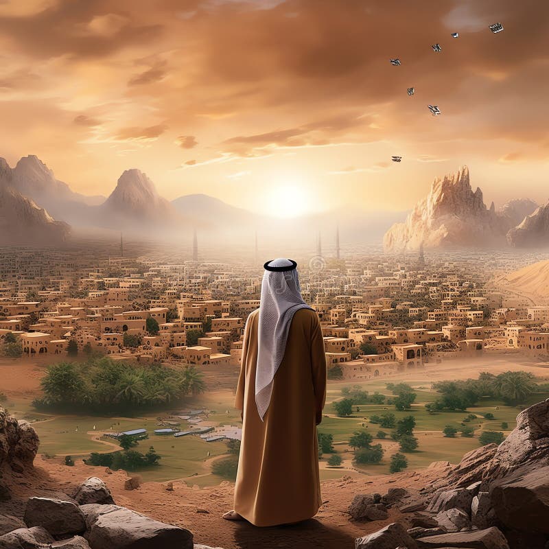 Generative AI Saudi Arabia - Vision 2030- Stock Illustration ...