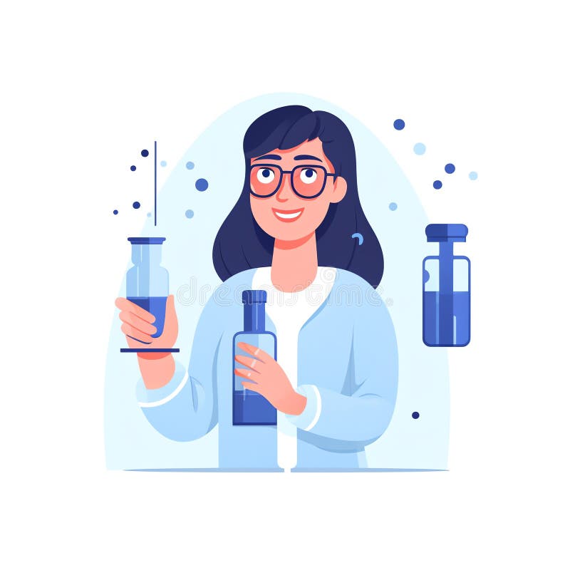 Generative AI Scientist Group Explore Genome- Stock Illustration ...