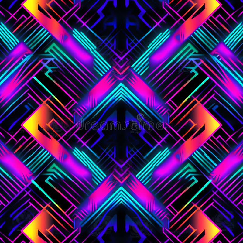 Generative AI Seamless Pattern Glitch Design- Stock Illustration ... Generative AI Seamless Pattern Glitch Design- Stock Illustration ...