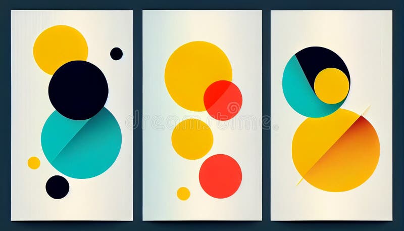 Generative AI, Simplicity in Color: a Bold and Eye-Catching Geometric ...