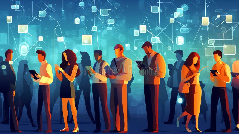 Generative AI Social Networking Virtual Relationships- Stock ...