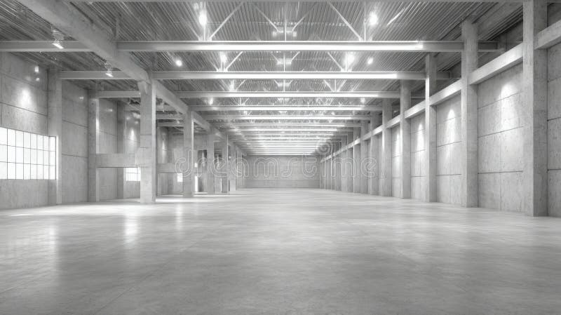 Ai Spacious Empty Warehouse Interior Stock Illustrations – 1,745 Ai ...