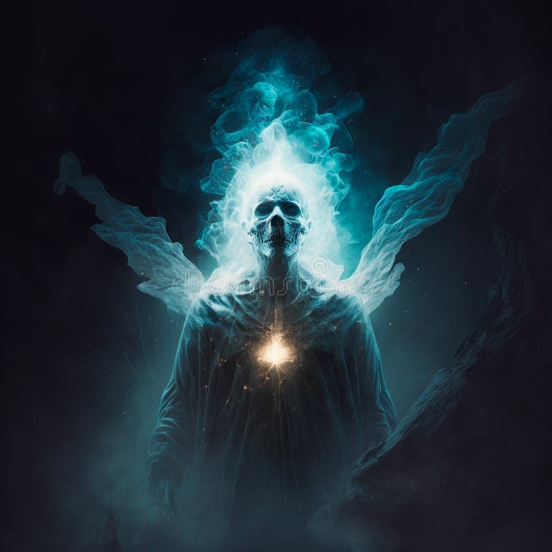 GENERATIVE AI, GENERATIVE, AI, Spirit Guide at Night by Moonlight Stock ...