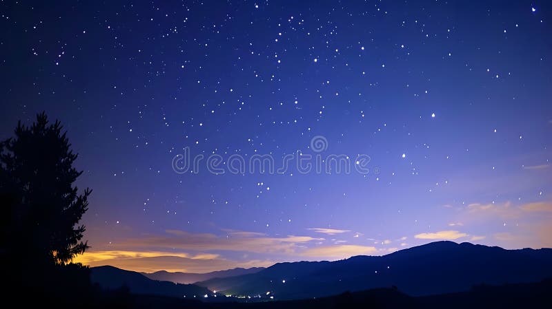 Generative AI Stars in the Night Sky Business Concept. Stock ...