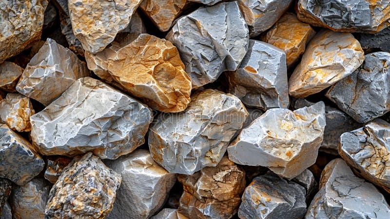 Generative AI Stone Aggregate Materials for Construction Split Texture ...