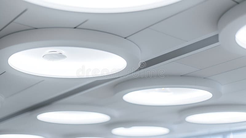 Generative AI Suspended Ceiling Made of Square Plasterboard Slabs with ...
