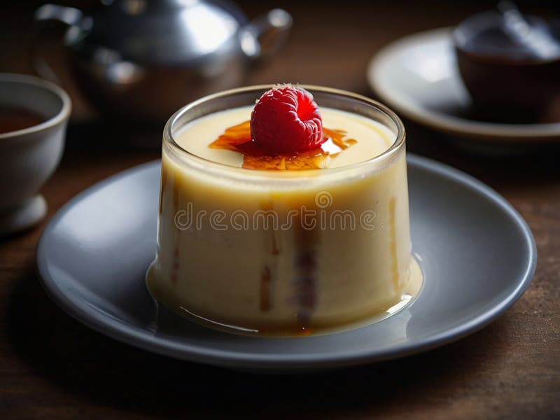 Tea Pudding Food Photography Using Low Key Technique Stock Illustration ...