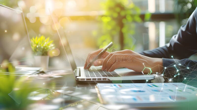 Generative AI Technology and Financial Advisory Services Concept ...