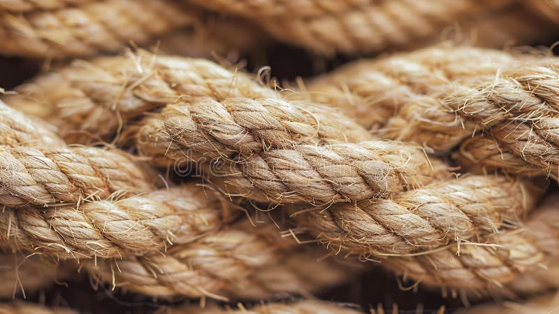 Generative AI Texture of Intertwined Old Rope Closeup of a Coil of Rope ...