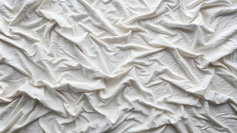 Pattern Texture Crumpled White Fabric Background Stock Illustration ...