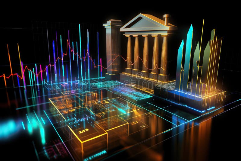 Generative Ai on Theme of Beautiful Surface Business Graph for Design ...