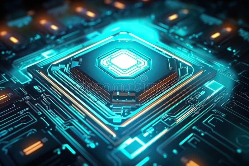 Generative Ai on Theme of Beautiful Surface Microchip for Design ...