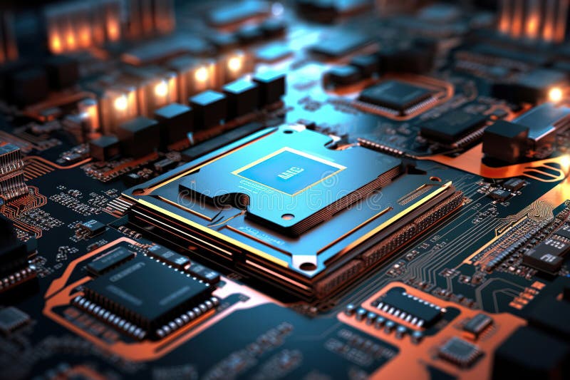 Generative Ai on Theme of Beautiful Surface Microchip for Design ...