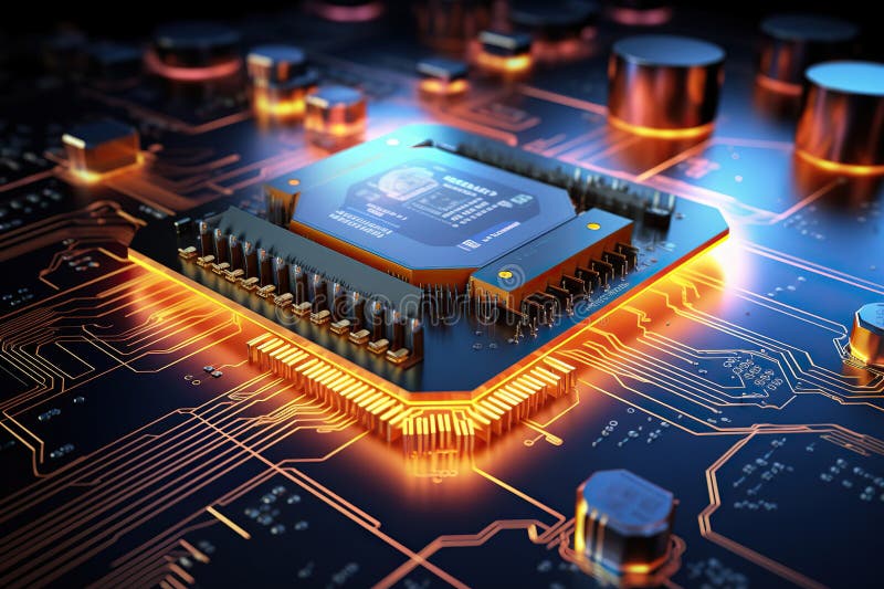 Generative Ai on Theme of Beautiful Surface Microchip for Design ...