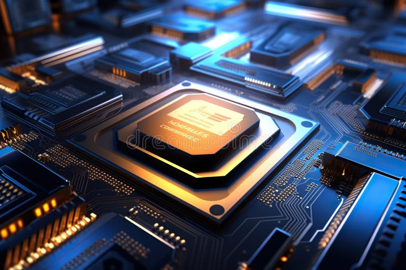 Generative Ai on Theme of Beautiful Surface Microchip for Design ...