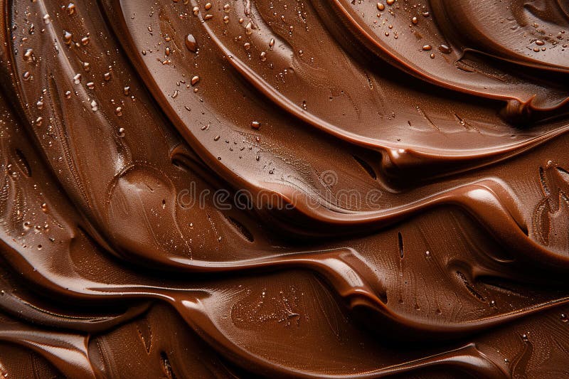 Generative Ai on the Theme of Beautiful Tasty Liquid Chocolate on Wave ...