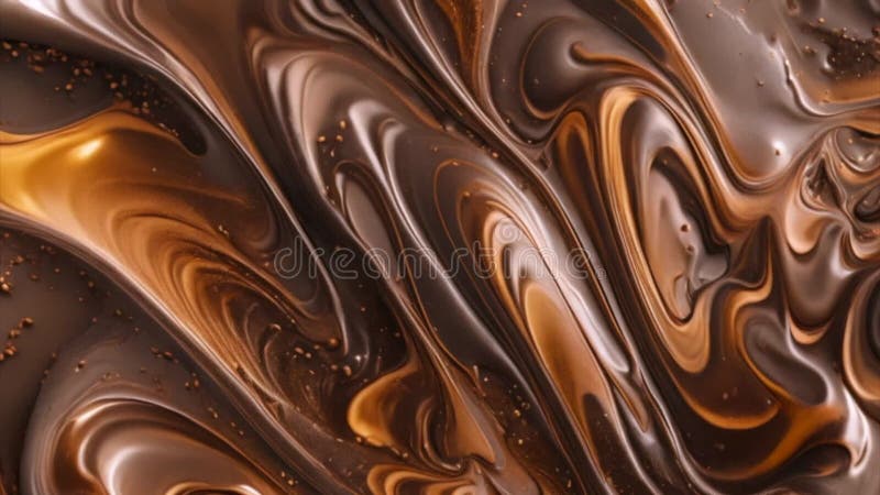 Generative Ai on the Theme of Beautiful Tasty Liquid Chocolate on Wave ...