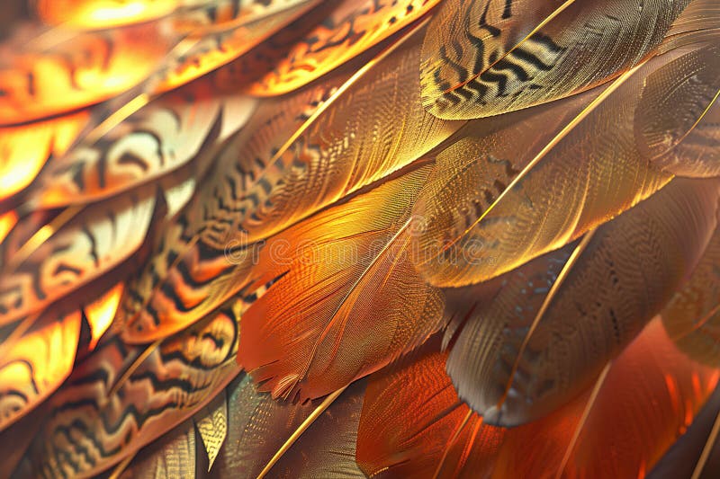 Generative Ai on Theme of Beautiful Texture Bird Feather for Design ...