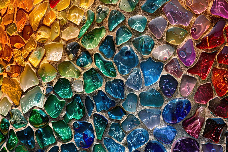 Generative Ai On Theme Of Beautiful Texture Broken Glass For Design Natural Abstract Background
