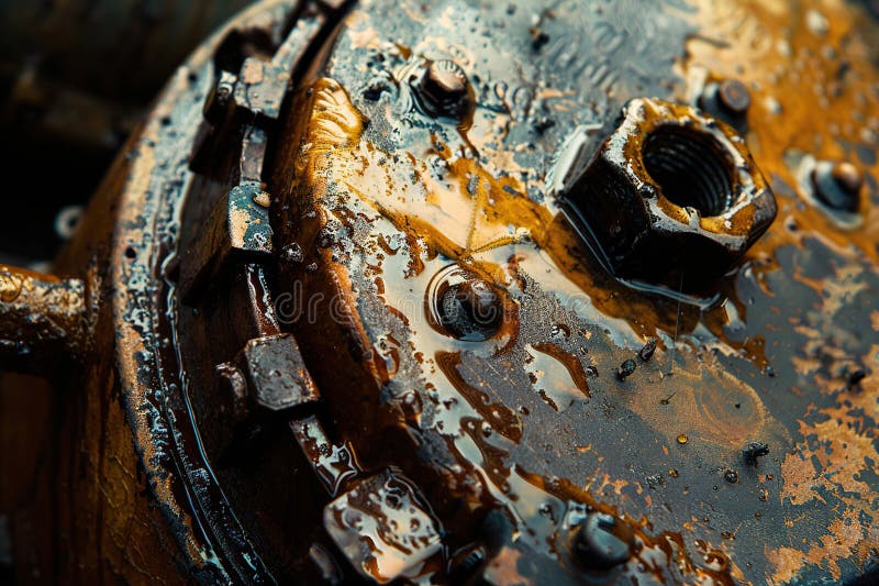 Generative Ai on Theme of Beautiful Texture Surface Motor Oil, Design ...