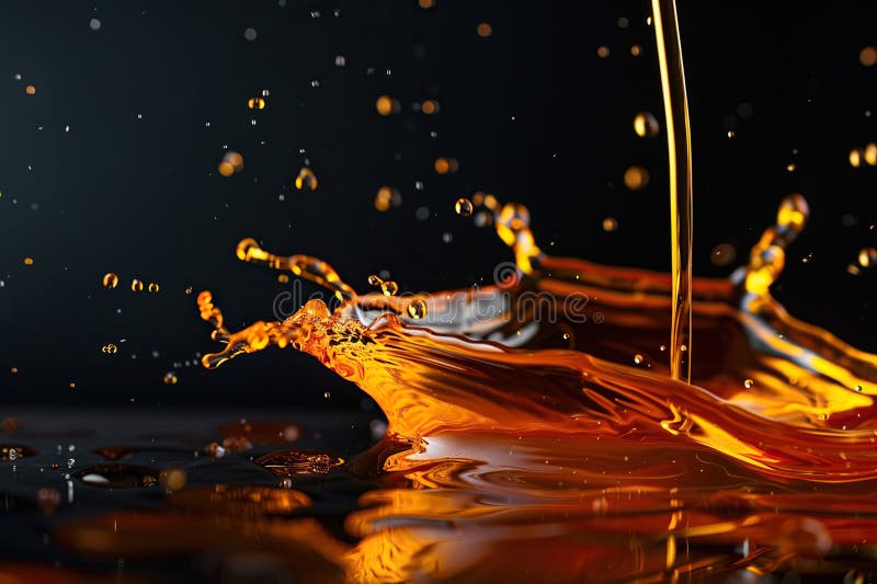 Generative Ai on Theme of Beautiful Texture Surface Motor Oil, Design ...